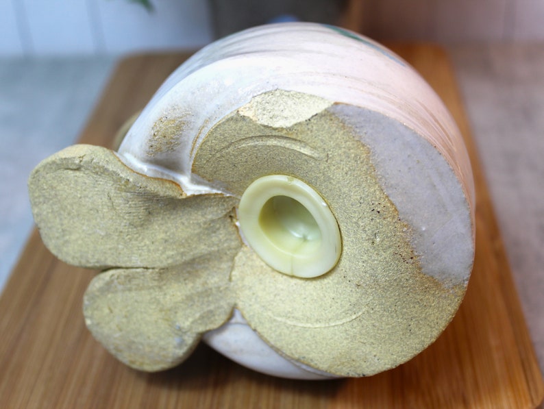 Vintage John Pettus Art Pottery Drip Glaze Cowboy Duck Bank Whimsical ...