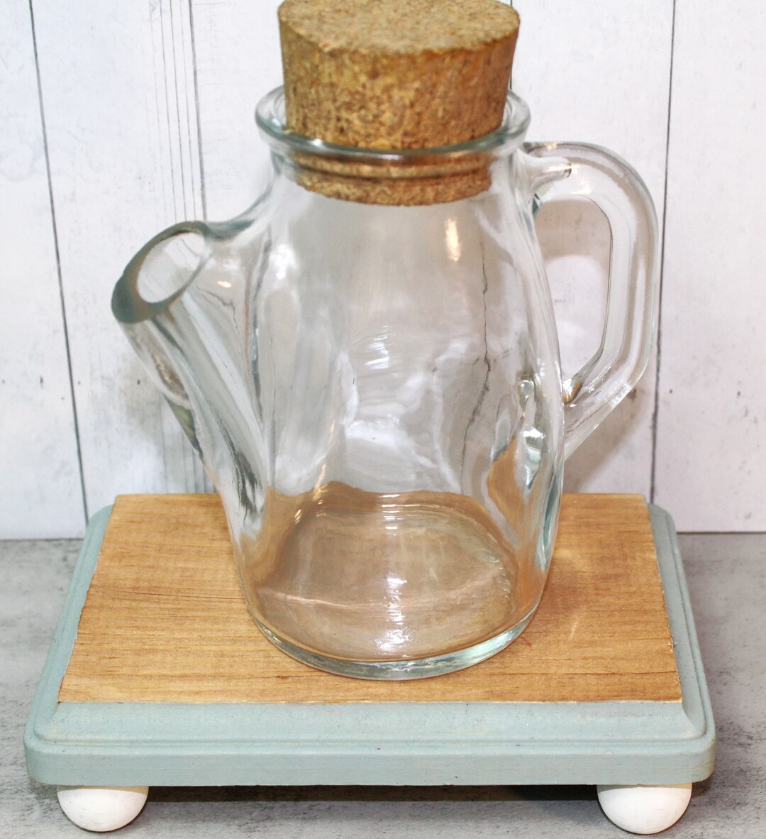 Vintage Westmoreland Glass Snub Nose Nut Jug With Cork Top 1970s - Etsy