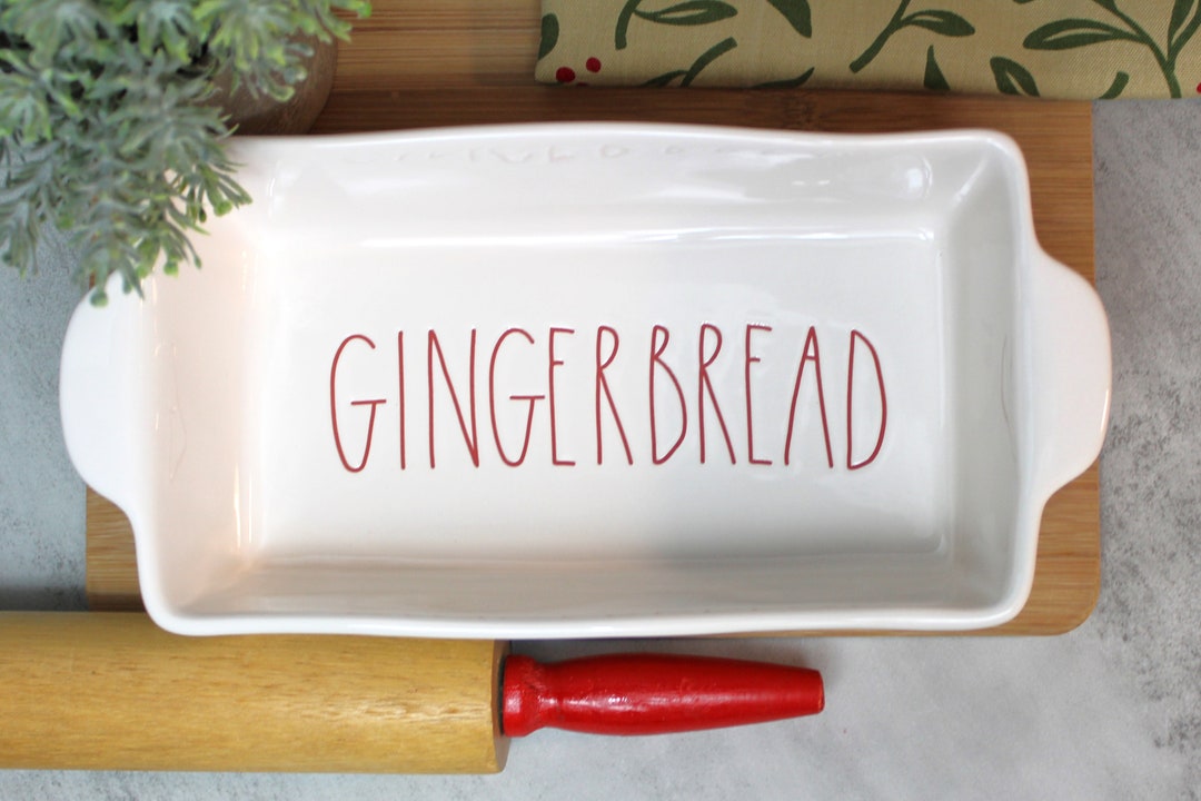 Rae Dunn GINGERBREAD Ceramic Loaf Bread Pan Baking Dish 9 X 5 - Etsy