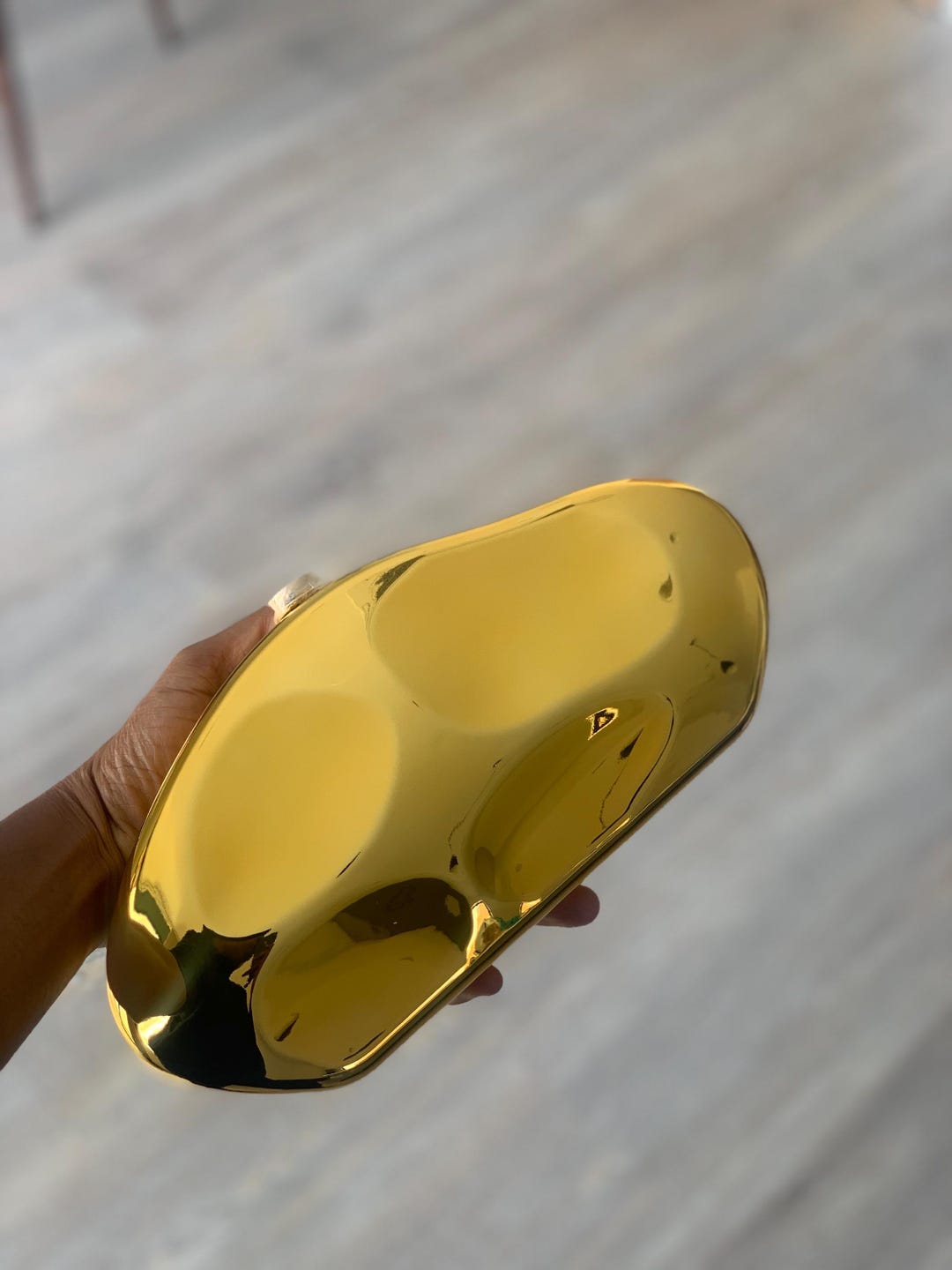 Women Metal Clutch Purse With Chain Reflective Crossbody Bag. Small ...