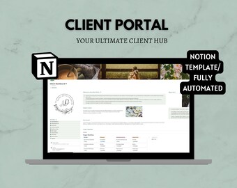 Notion Client Planner, Notion Template Client Portal, Notion Client Dashboard, Notion Client ...
