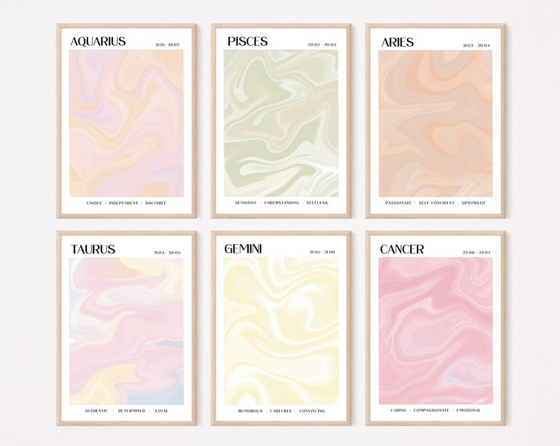 Gemini Wall Art, Aura Poster, Gemini Gifts, Gemini Gift Ideas, Gemini ...