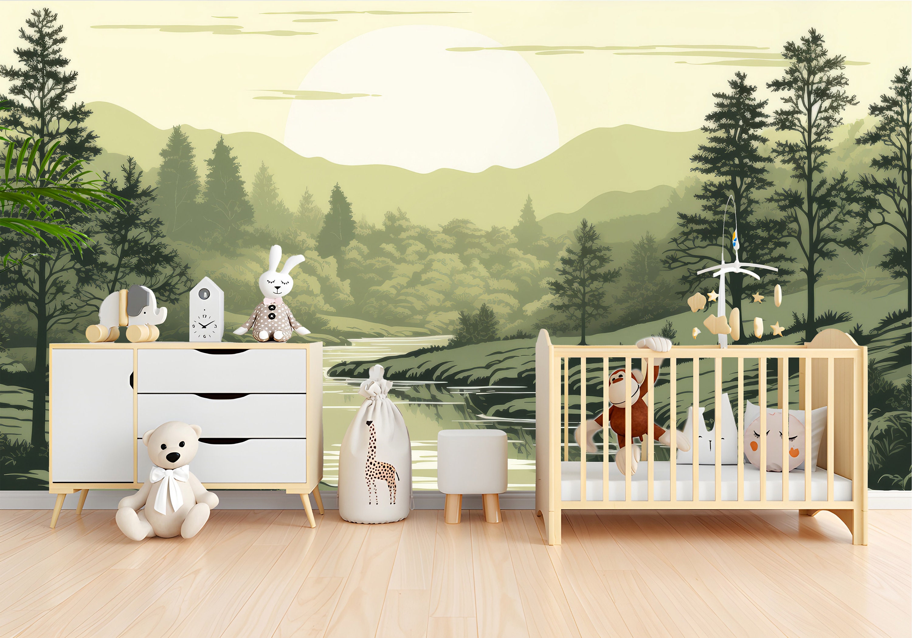 Forest Peel and Stick Wallpaper Mural Removable Self Adhesive - Etsy