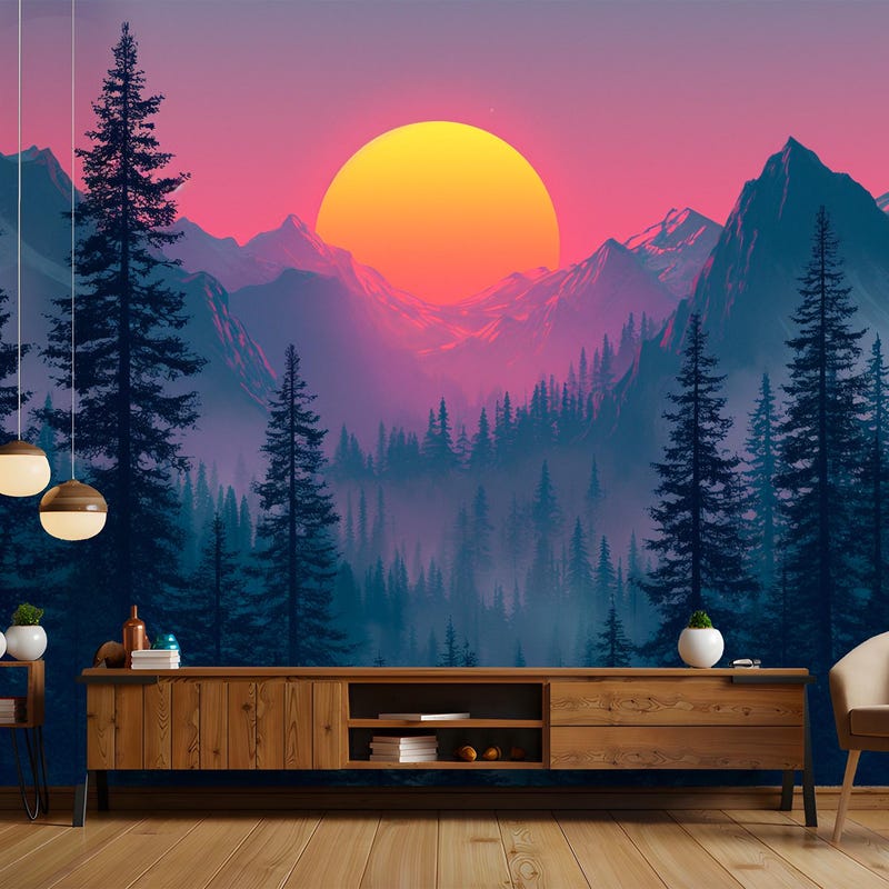 Sunset Wall Mural - Etsy