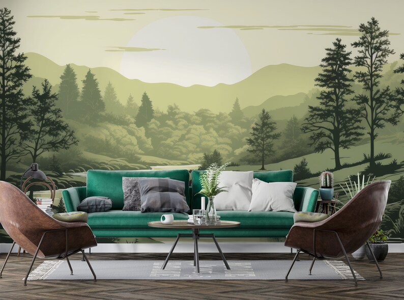 Forest Peel and Stick Wallpaper Mural Removable Self Adhesive - Etsy