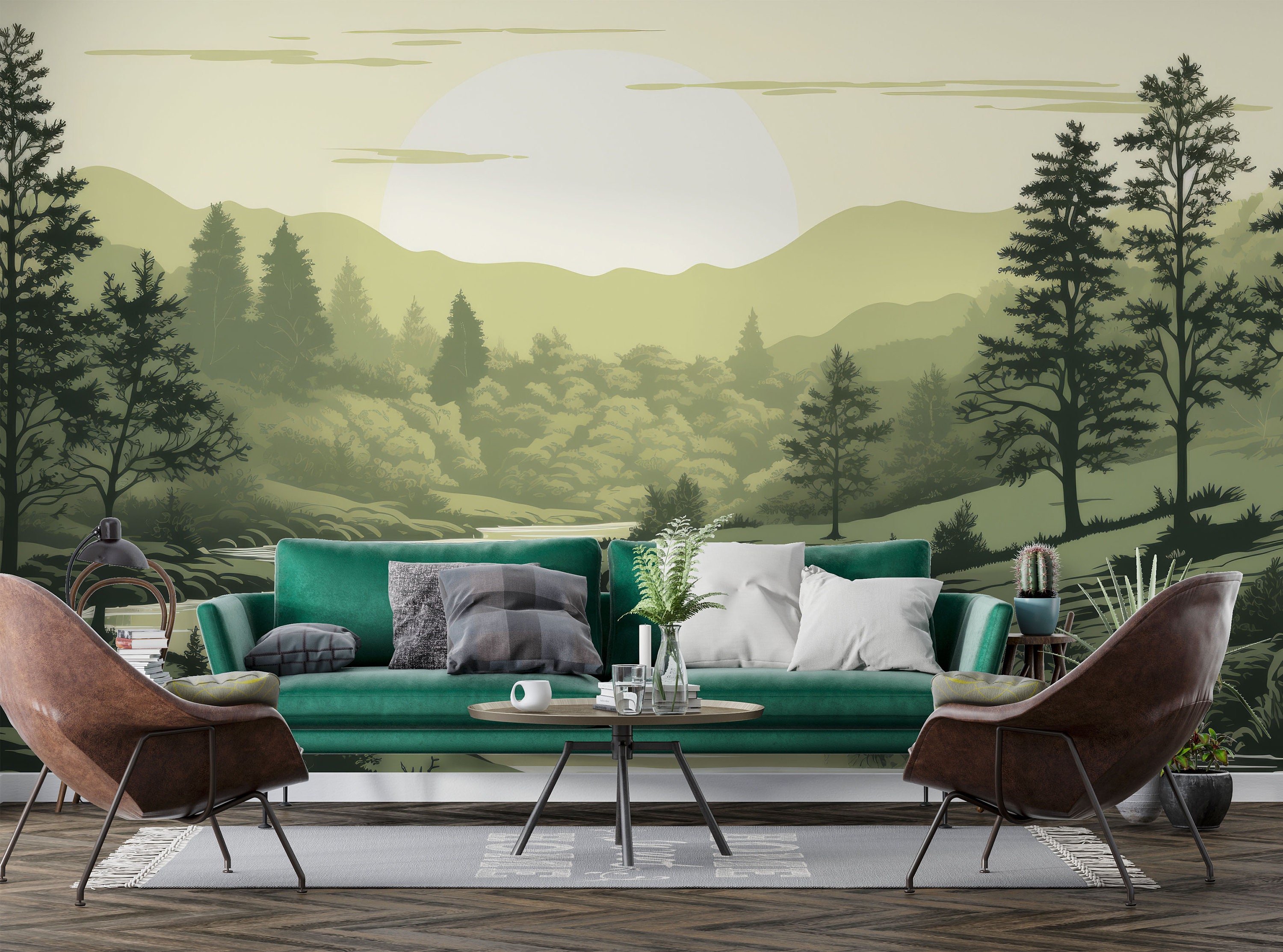 Forest Peel and Stick Wallpaper Mural Removable Self Adhesive - Etsy