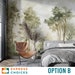 Kids Forest Wallpaper Watercolor Forest Landscape Wall Mural Nursery ...