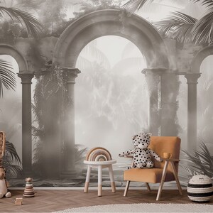 Ancient Roman Gothic Arches Peel and Stick Wallpaper, Non-woven Option ...