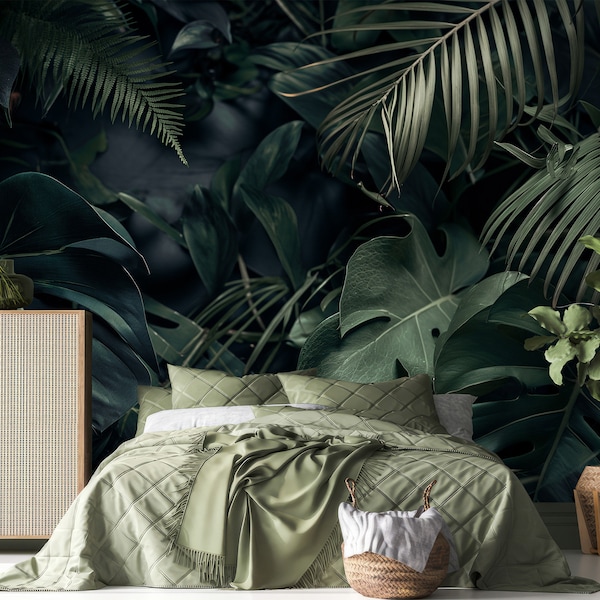 Dark Exotic Wallpaper - Etsy