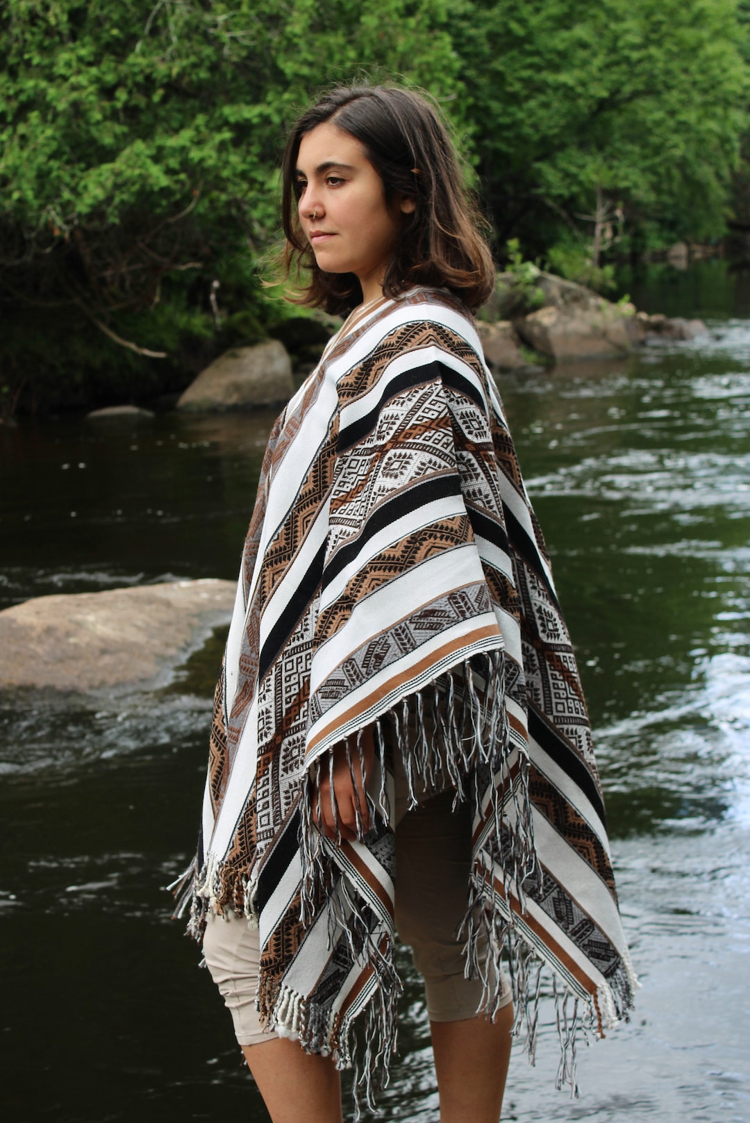 Authentic Peruvian Alpaca Wool Poncho of the Earth - Etsy