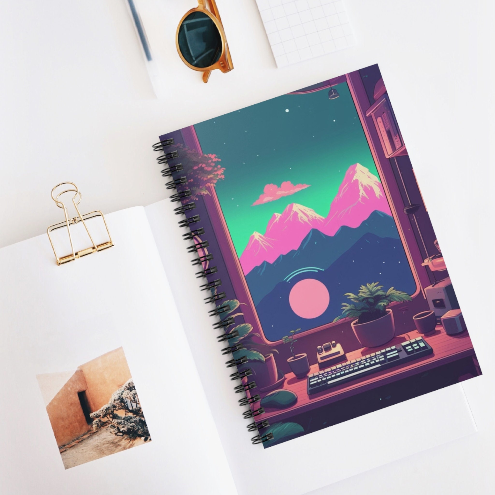 Lofi Notebook, Anime Notebook, Anime Night City Notebook, Gaming ...