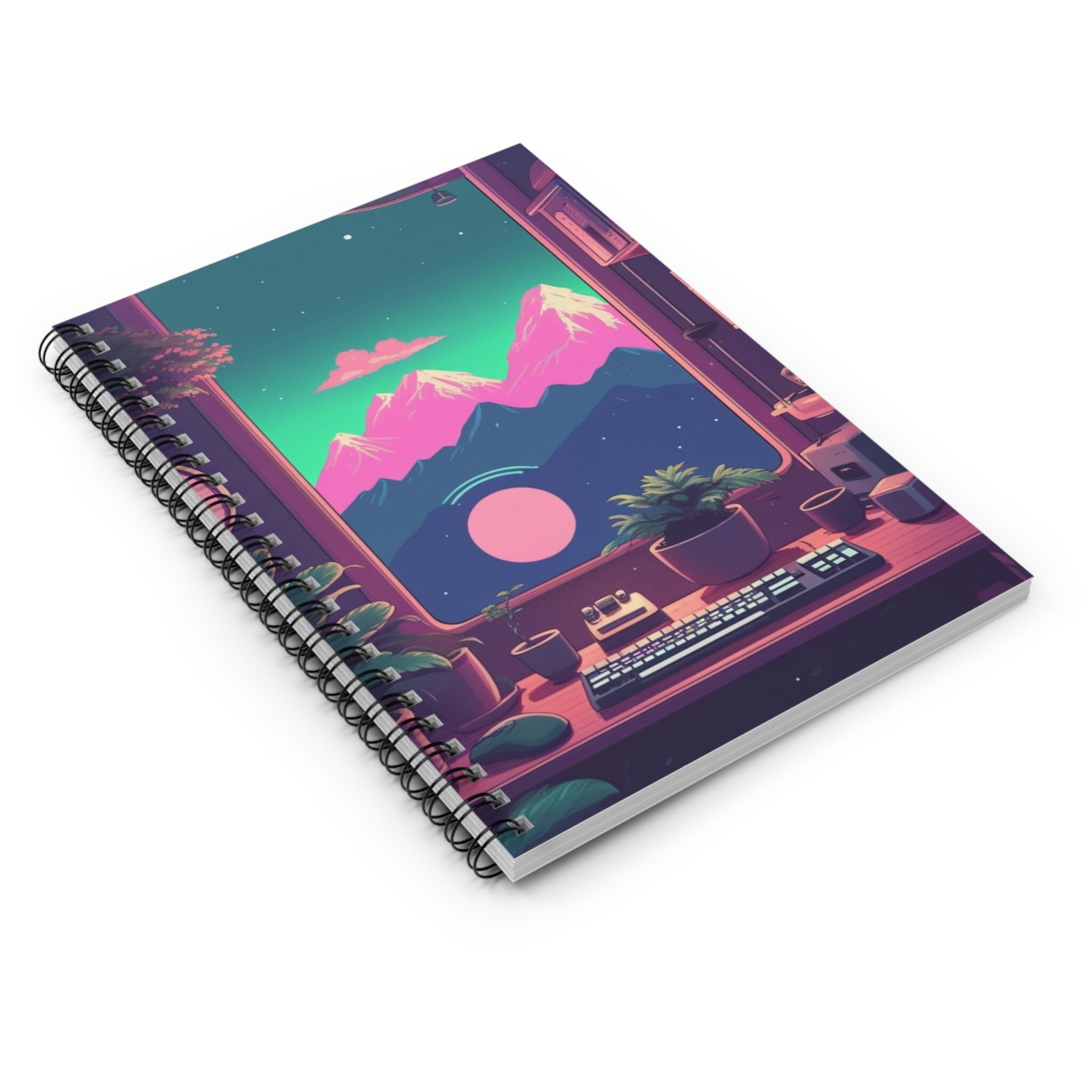 Lofi Notebook, Anime Notebook, Anime Night City Notebook, Gaming ...