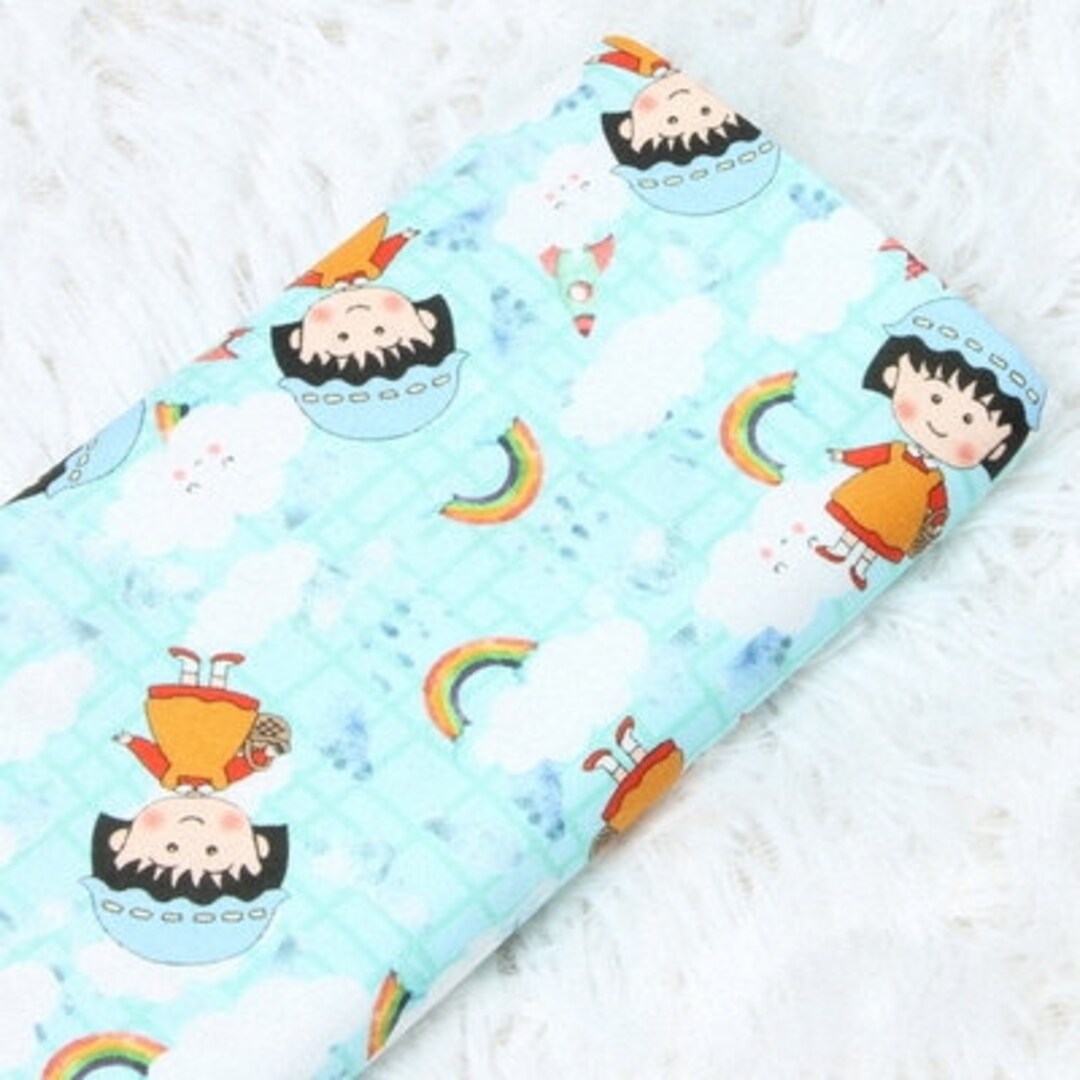 Chibi Maruko Fabric 100% Cotton Fabric Anime Cartoon Cotton - Etsy