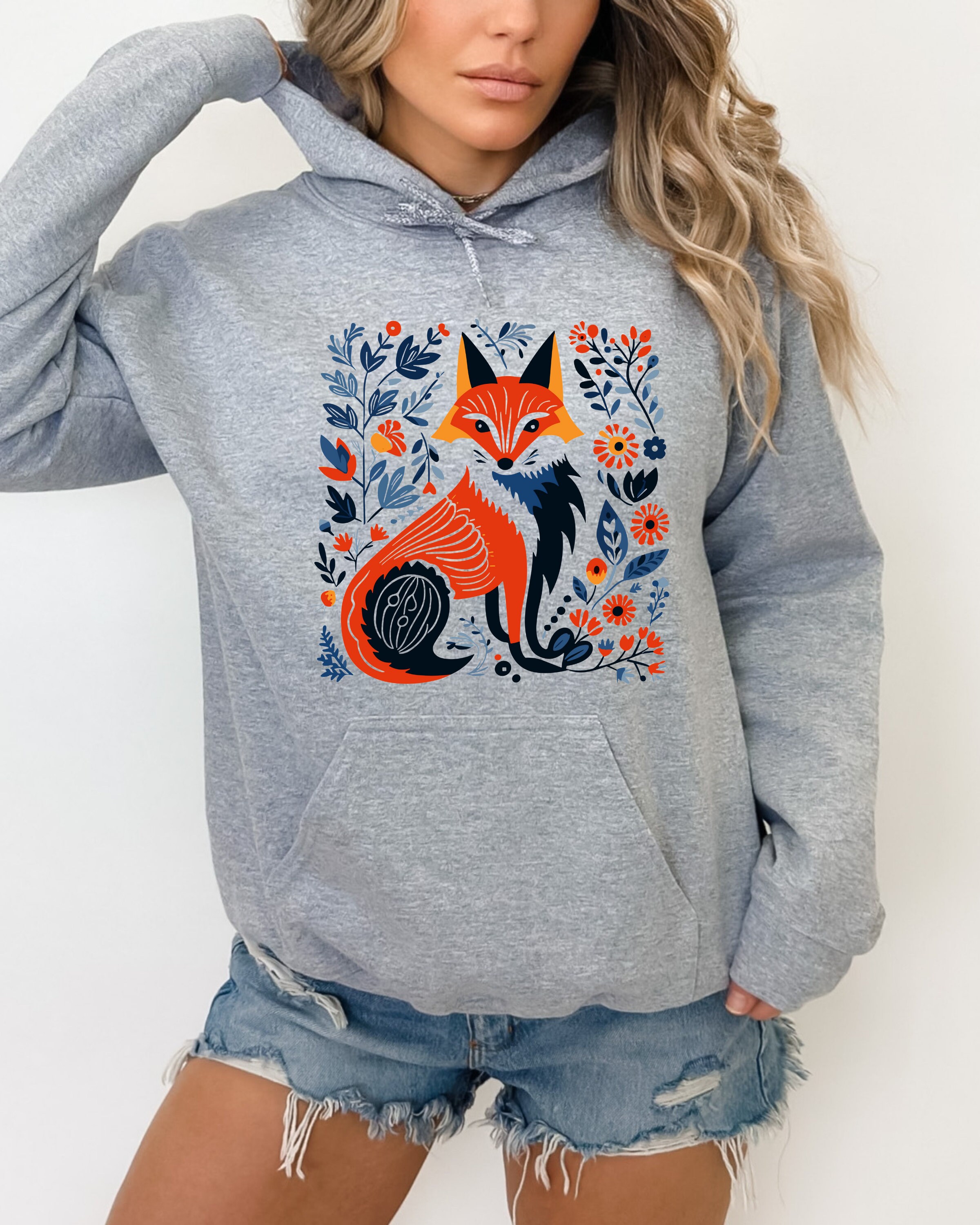 Fennec Fox Hoodie Fox Sweater Cottagecore Hoodie Cute Animal Hoodie ...