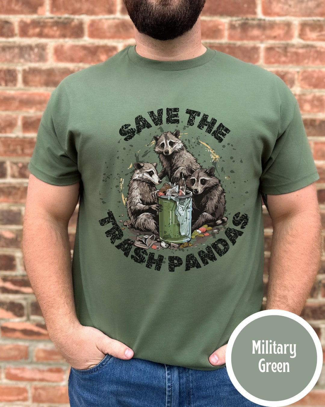 Save the Trash Pandas Raccoon Funny Shirts Raccoon Shirt Weird Tshirt ...