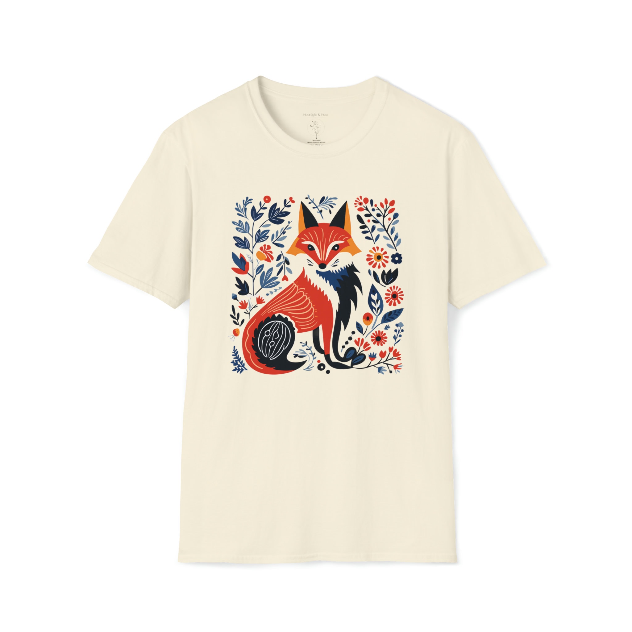 Fennec Fox Folk Art Shirt Forestcore Cottage Core Shirt Nordic ...