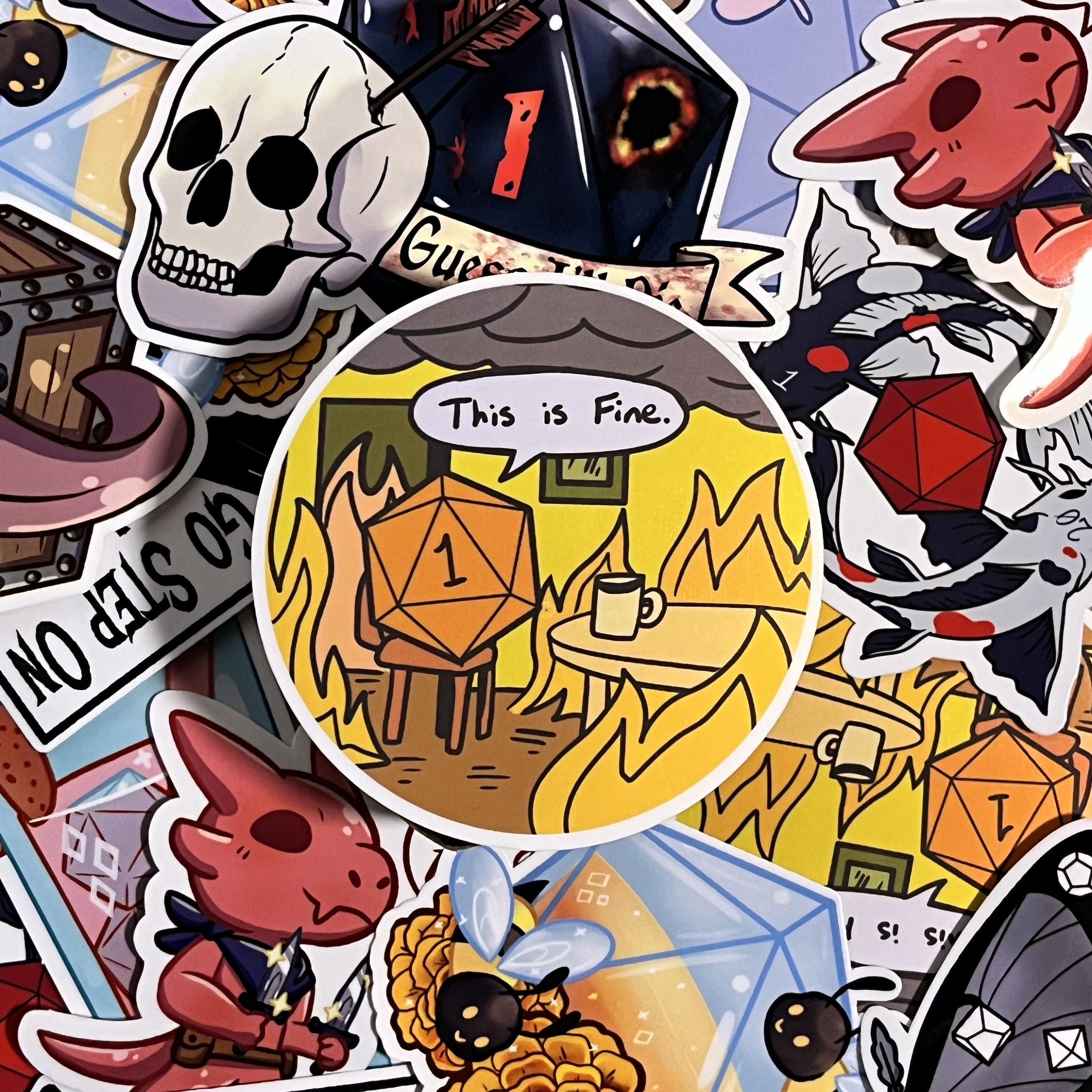 This is Fine Natural 1 Sticker: Cute Dnd Sticker, Dnd Gift, Laptop ...