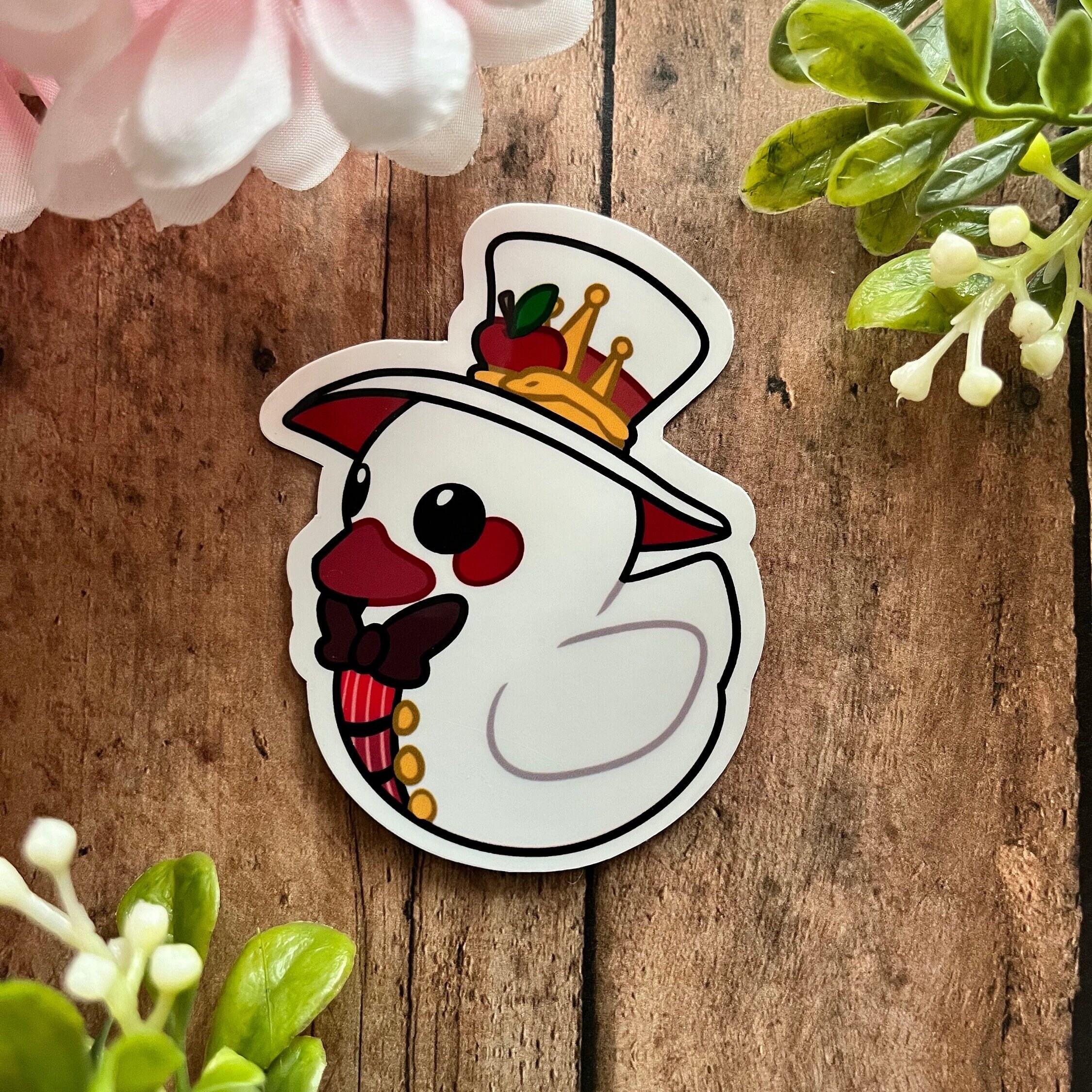 Lucifer Duck Sticker: Cute Hazbin Sticker, Hazbin Hotel Gift, Laptop ...