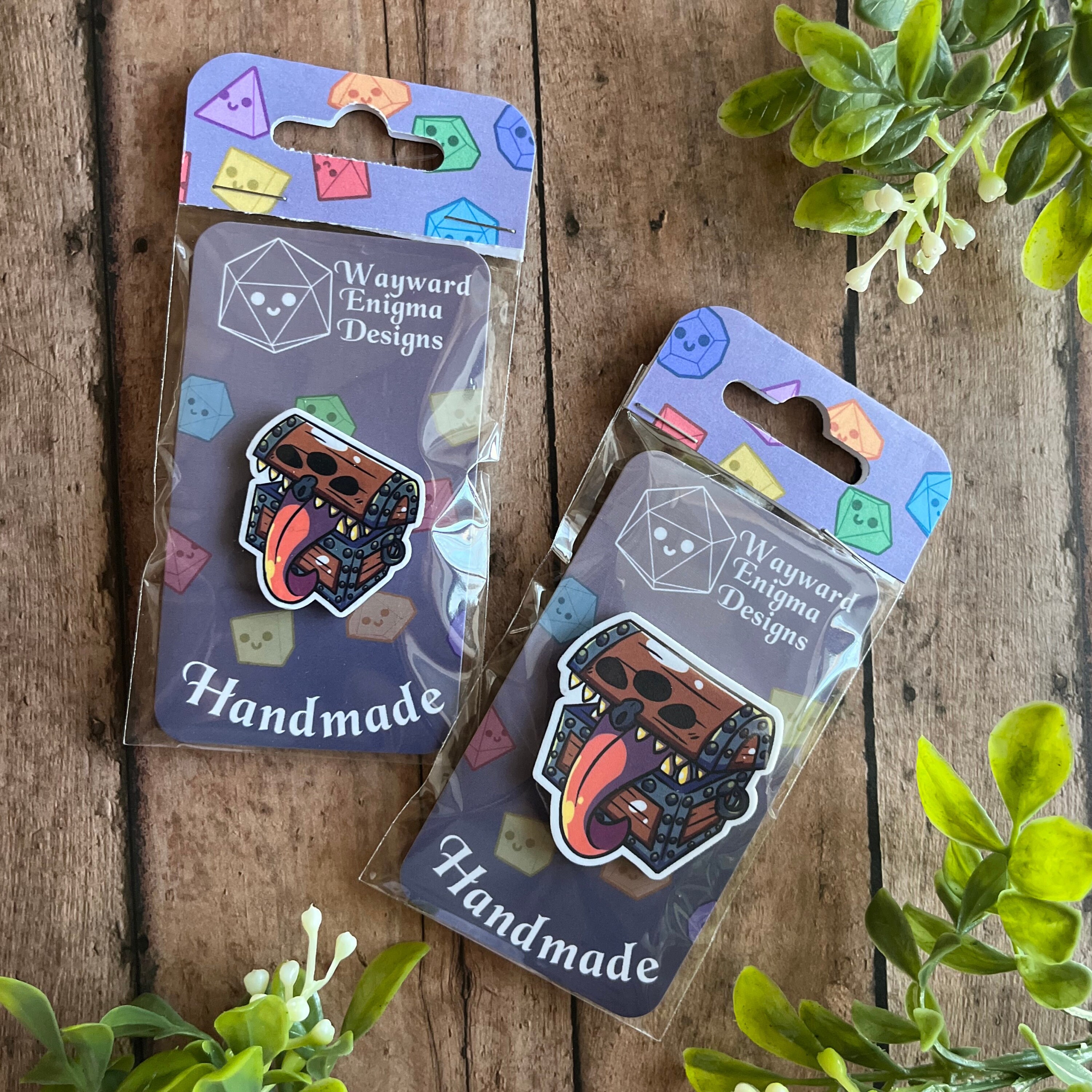 Mimic Handmade Pin, Dnd Pin, Cute Pin, Moth Pin, TTRPG, Pin, Dnd Gift ...