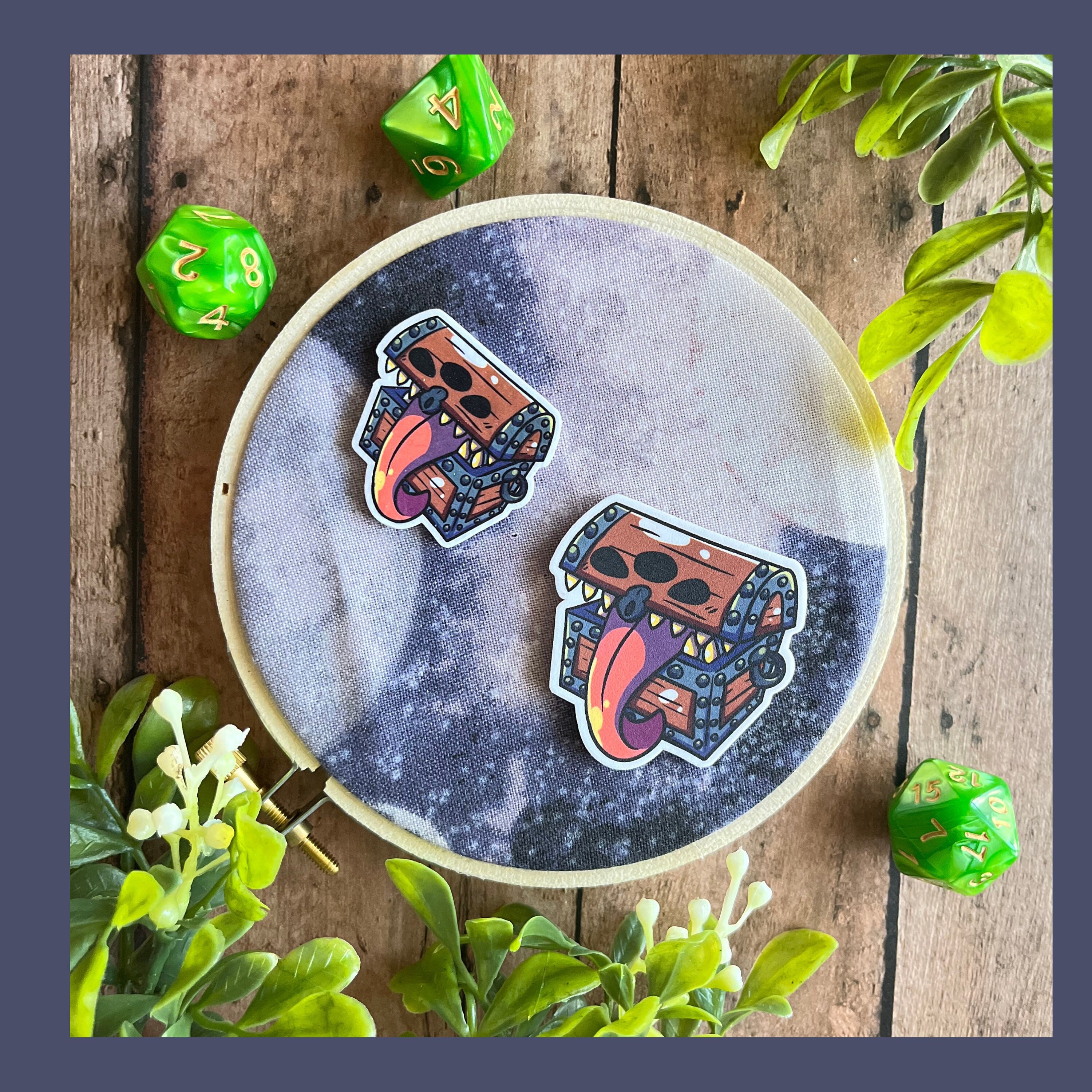 Mimic Handmade Pin, Dnd Pin, Cute Pin, Moth Pin, TTRPG, Pin, Dnd Gift ...