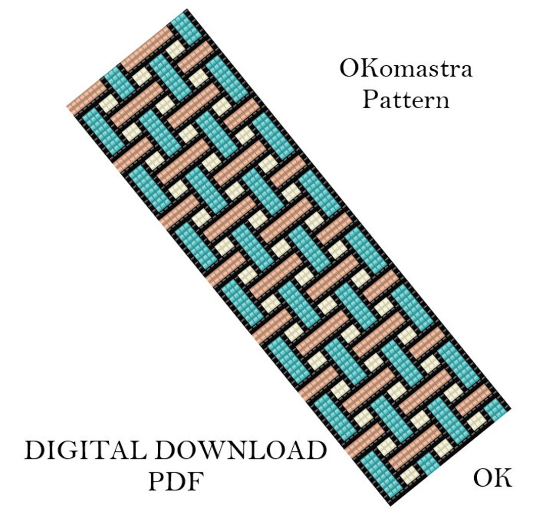 Inkle Loom Miyuki Delica Bracelet Pattern for Easy Bead Art - Etsy