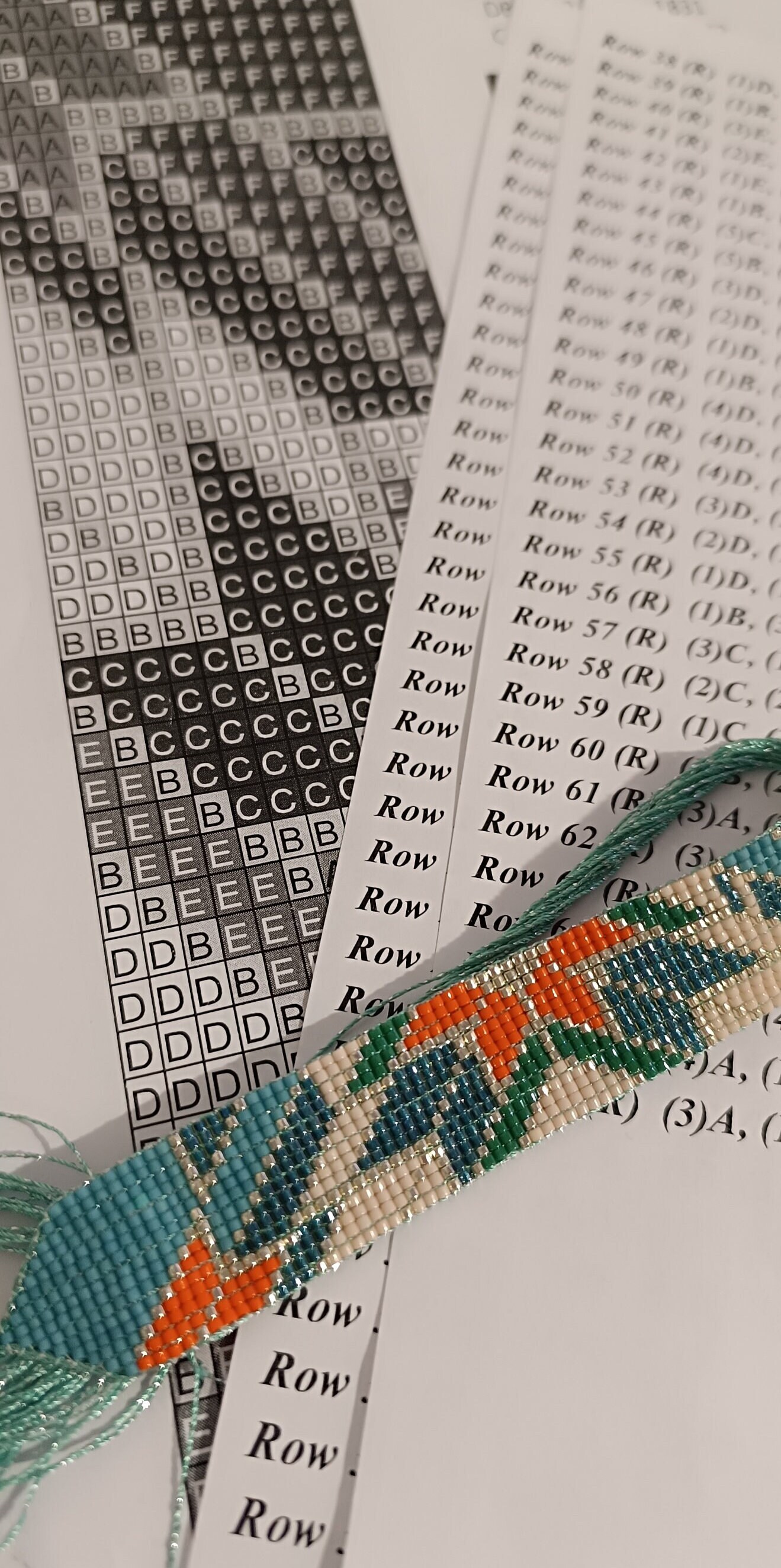 Easy Bead Loom Bracelet Pattern With Miyuki Delica Beads for Boho Style ...