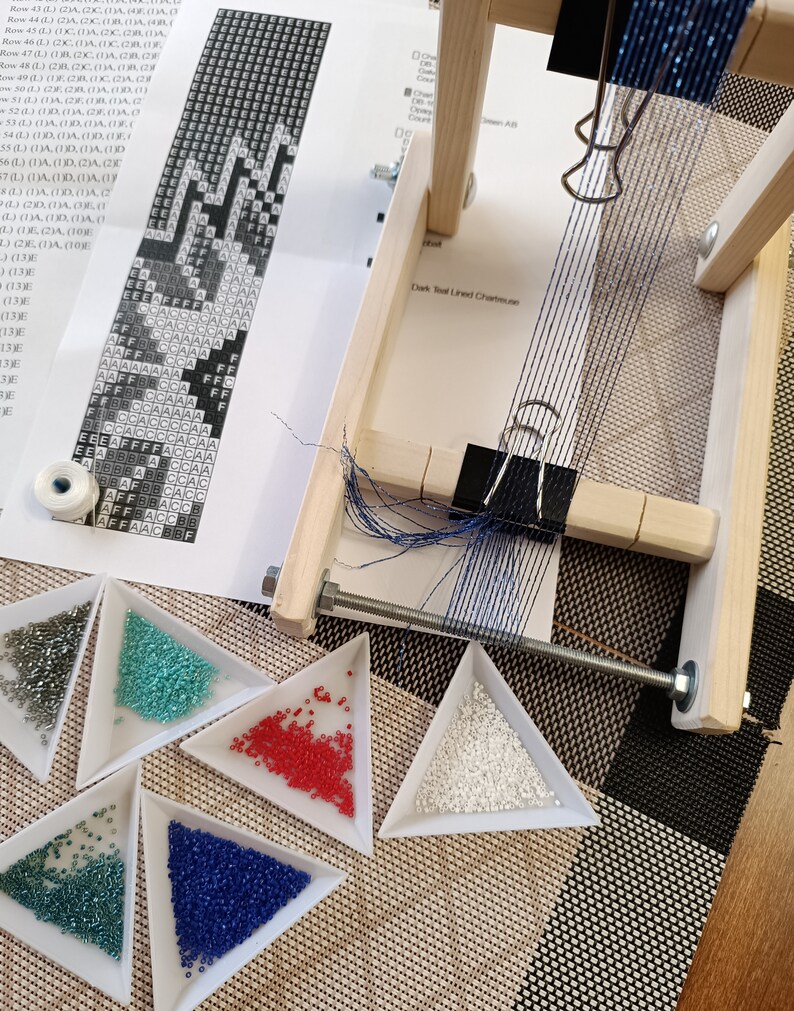 Inkle Loom Miyuki Delica Bracelet Pattern for Easy Bead Art - Etsy Canada