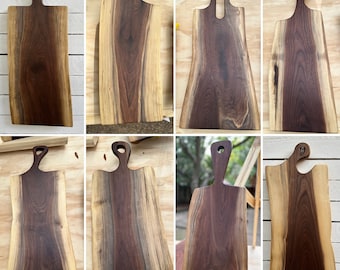Black Walnut Live Edge Charcuterie/cheese/multi Purpose Board - Etsy