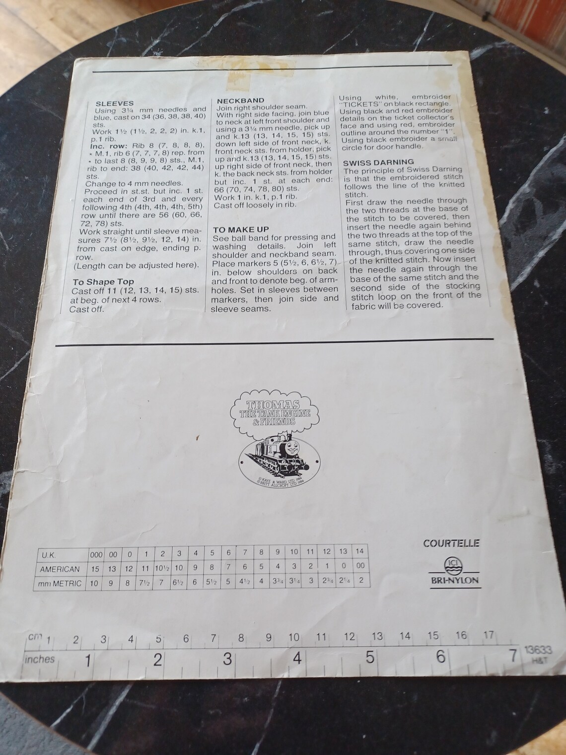 Vintage Thomas the Tank Knitting Pattern - Etsy