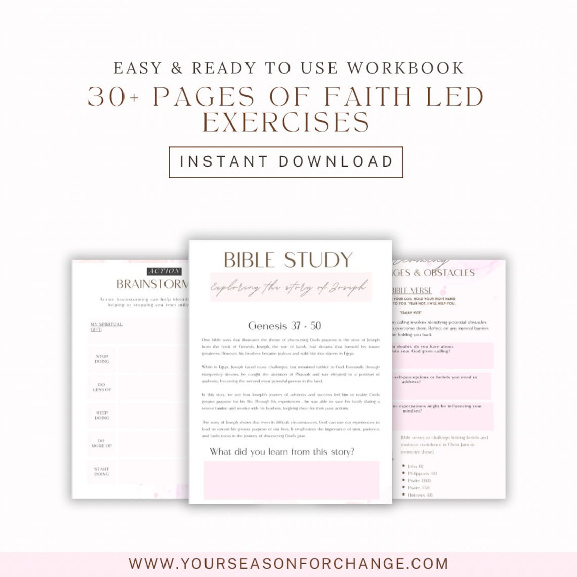 Discovering Gods Blueprint - ,digital In-depth Faith-led Workbook for ...