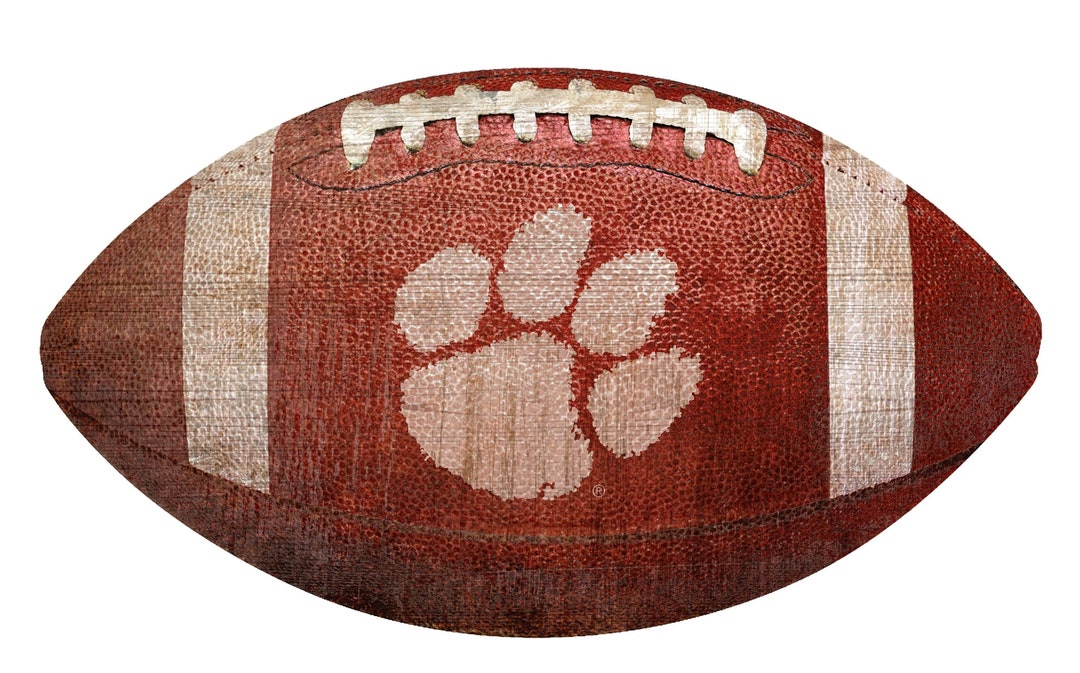 Clemson Tigers Football Shaped Sign Wood Sign 12 - Etsy