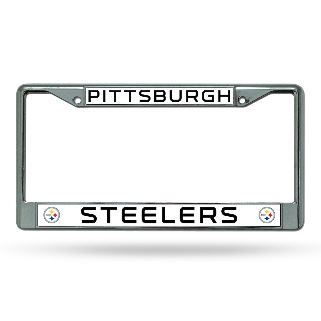 Pittsburgh Steelers Chrome License Plate Frame - Etsy