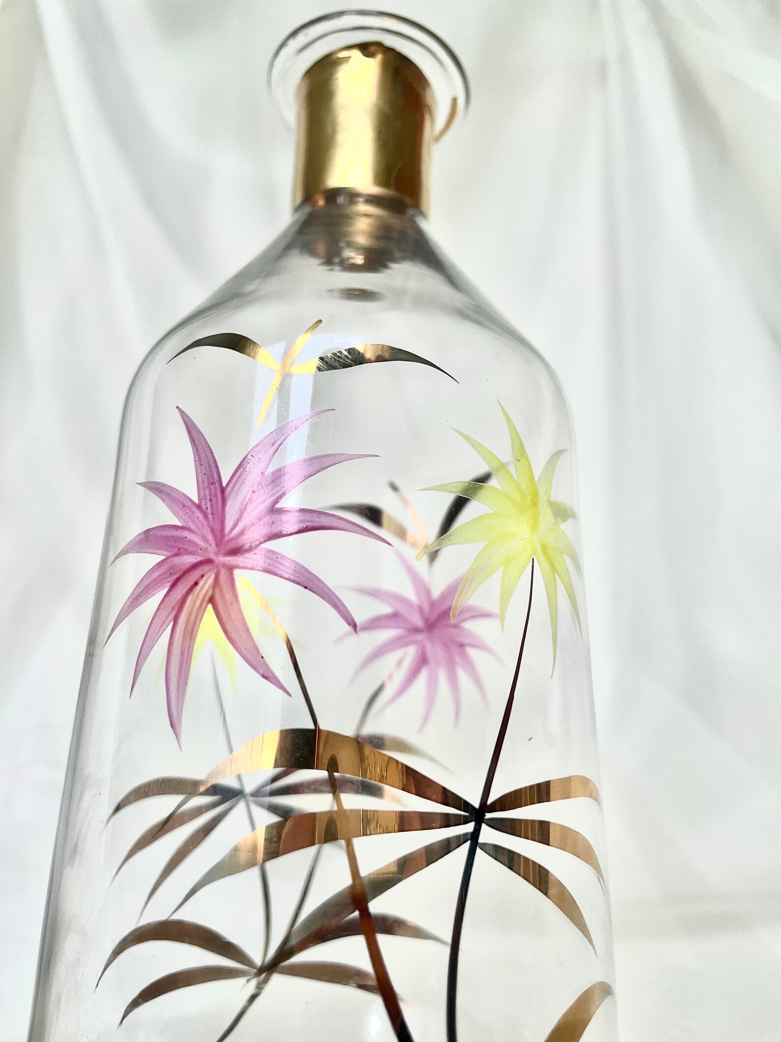 Czechoslovakia Hand-painted Decanter 1960s - Etsy