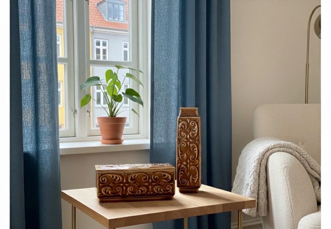 Midcentury Set of Vase and Storage Box by Ditmar Urbach 1960s - Etsy