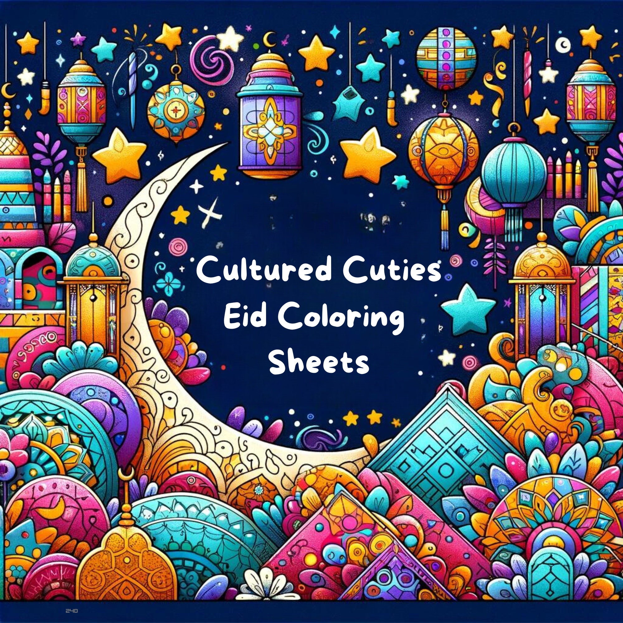 Eid Coloring Pages | Set of 4 Eid Coloring Sheets | Eid Crafts | Eid ...