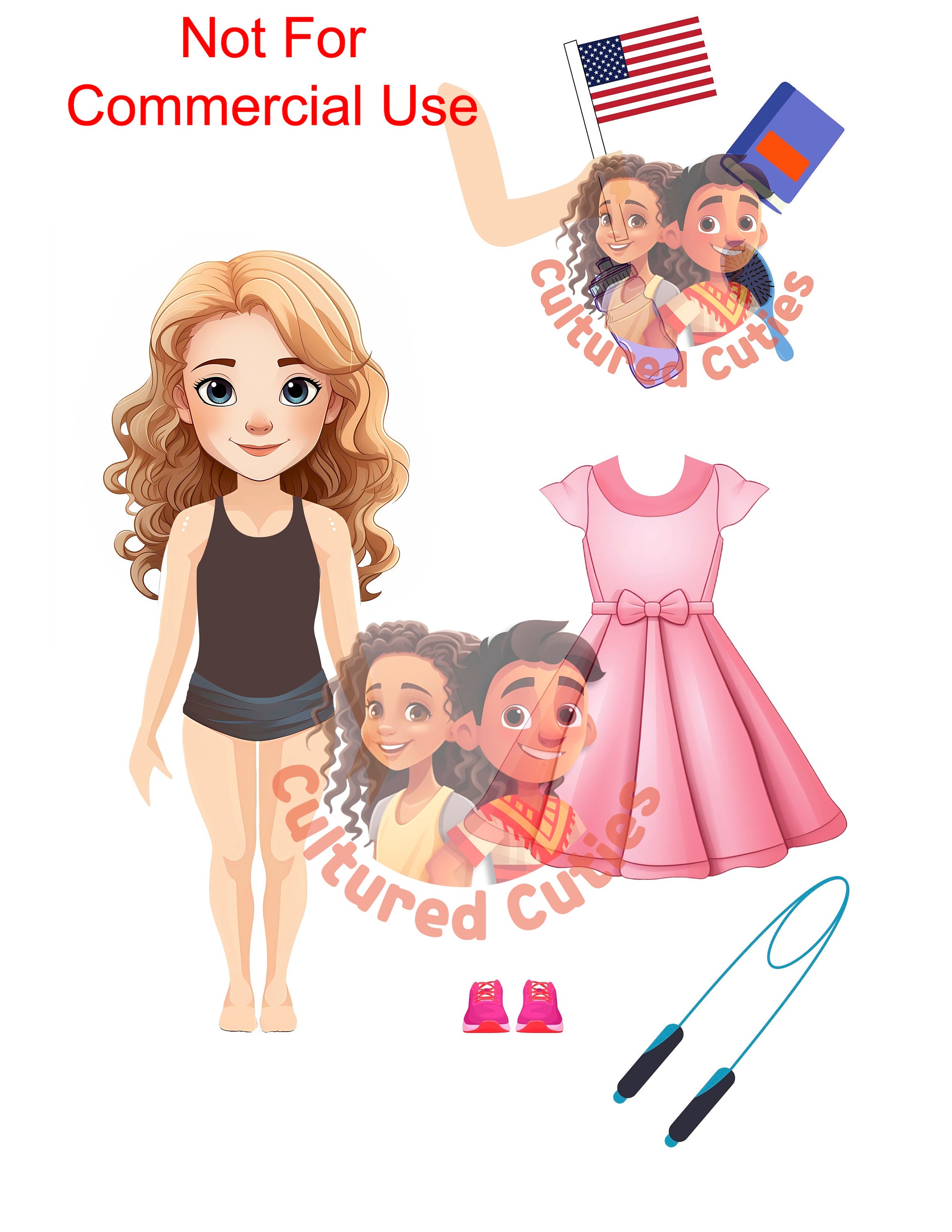 Amanda American Printable Paper Girl Doll Digital Download - Etsy