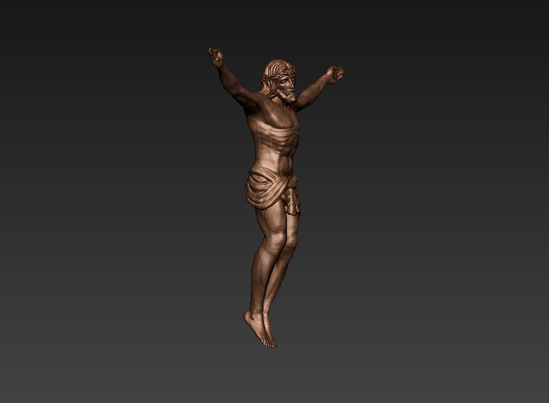 Crucifix File for CNC, 3D STL File, Engraver, Artcam, Wood, Wall Decor ...