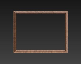 Frame File for CNC, 3D STL File, Engraver, Artcam, Wood, Wall Decor ...