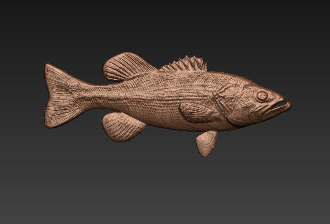 Fish Digital File for CNC, 3D STL File, Engraver, Artcam, Wood, Wall ...