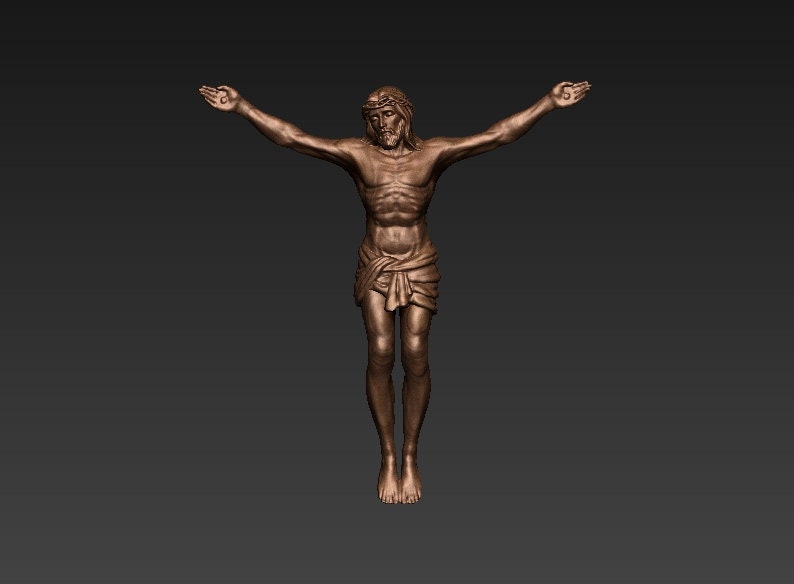 Crucifix File for CNC, 3D STL File, Engraver, Artcam, Wood, Wall Decor ...