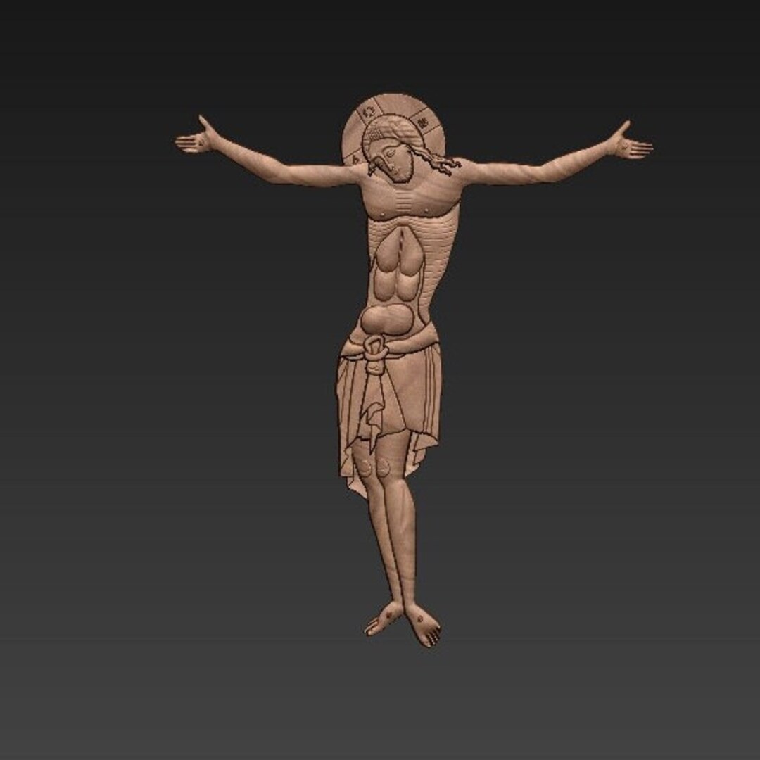 Crucifix File for CNC, 3D STL File, Engraver, Artcam, Wood, Wall Decor ...