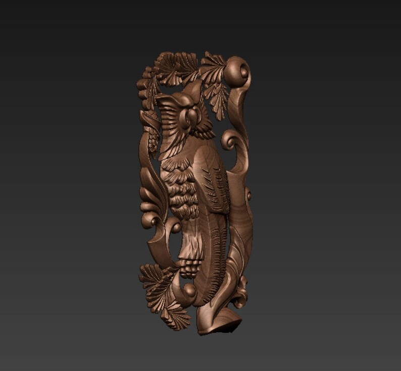 Owl File for CNC 3D STL File Engraver Artcam Wood Wall - Etsy
