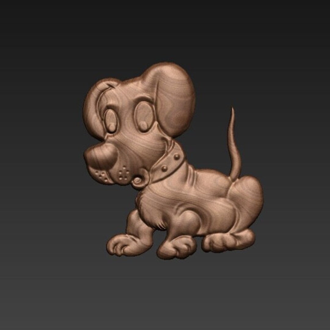 Buy Dog Digital File for CNC, 3D STL File, Engraver, Artcam, Wood, Wall ...