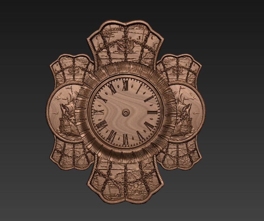 Ship Watch Frame Digital File for CNC, 3D STL File, Engraver, Artcam ...