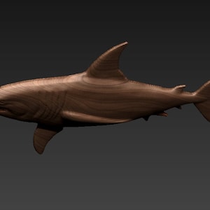 Shark Digital File for CNC, 3D STL File, Engraver, Artcam, Wood, Wall ...