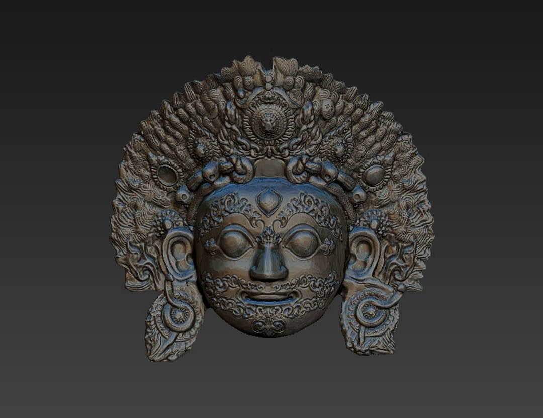 Mask Digital File for CNC, 3D STL File, Engraver, Artcam, Wood, Wall ...