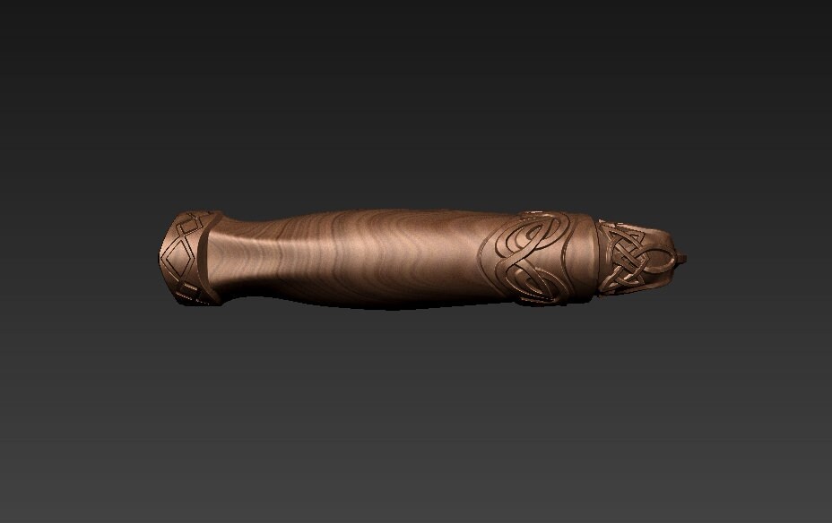 Handle File for CNC, 3D STL File, Engraver, Artcam, Wood, Wall Decor ...