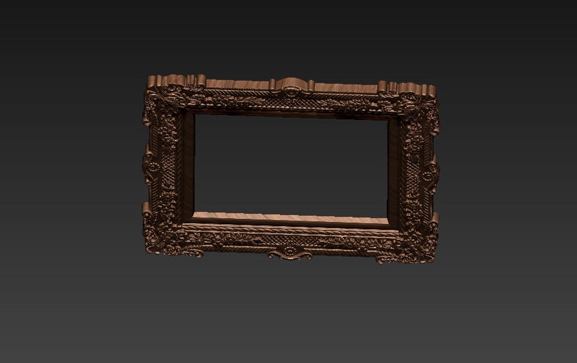 Frame File for CNC, 3D STL File, Engraver, Artcam, Wood, Wall Decor ...