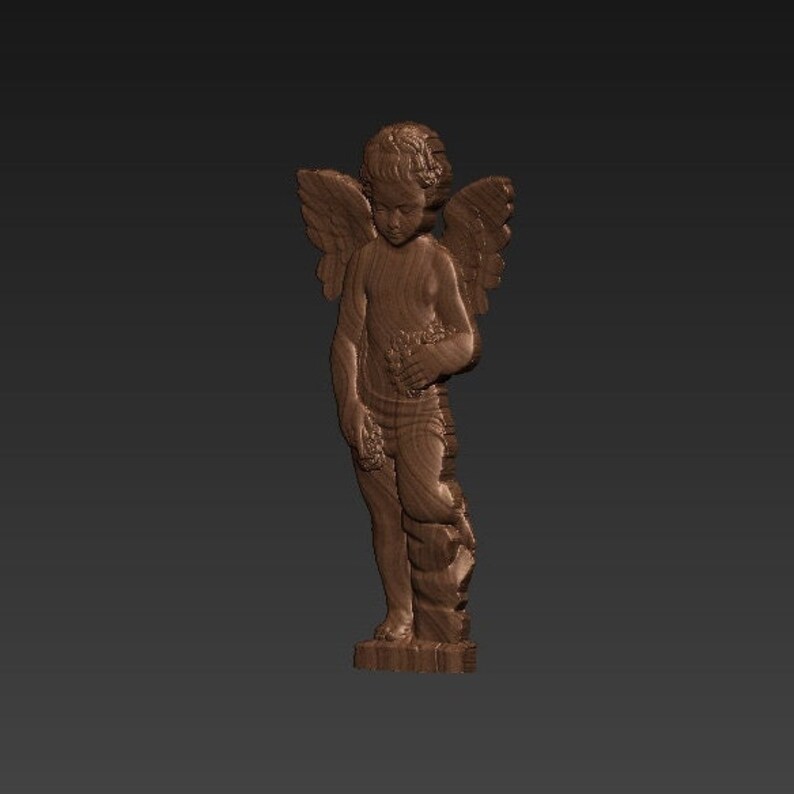 Angel File for CNC, 3D STL File, Engraver, Artcam, Wood, Wall Decor ...