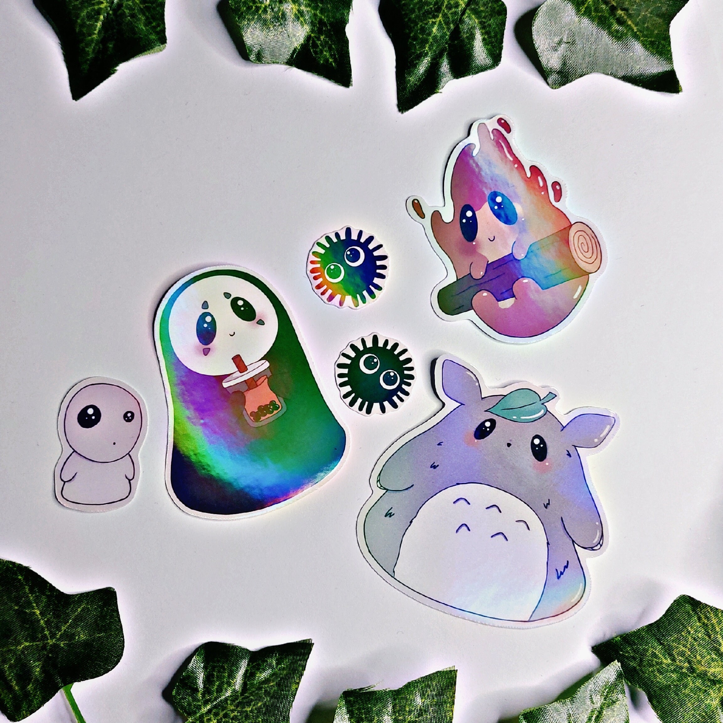 Studio Ghibli Sticker Pack / Holographic / 6 Stickers - Etsy